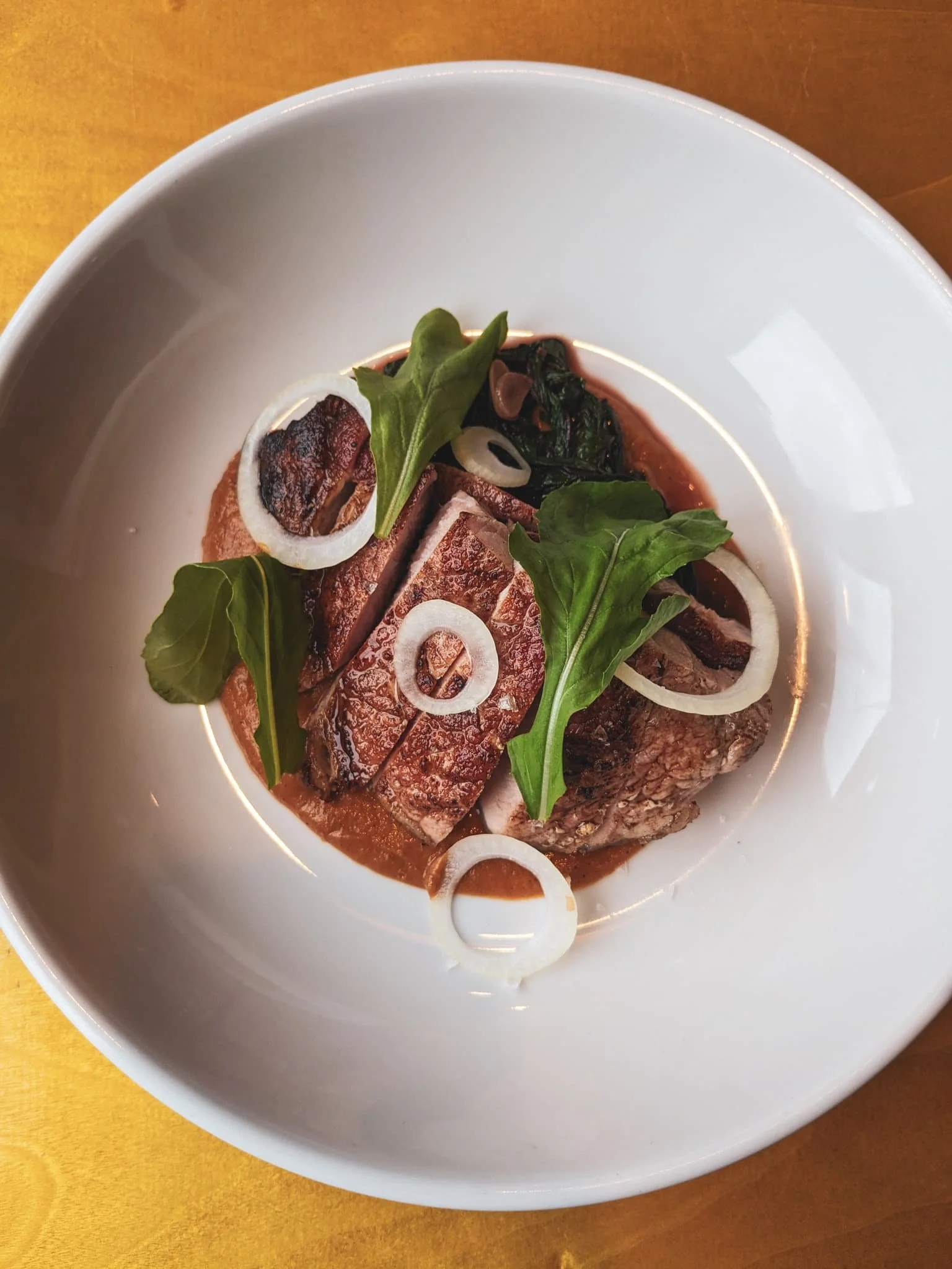 Creative local cuisine — Kingfish at West Sound
