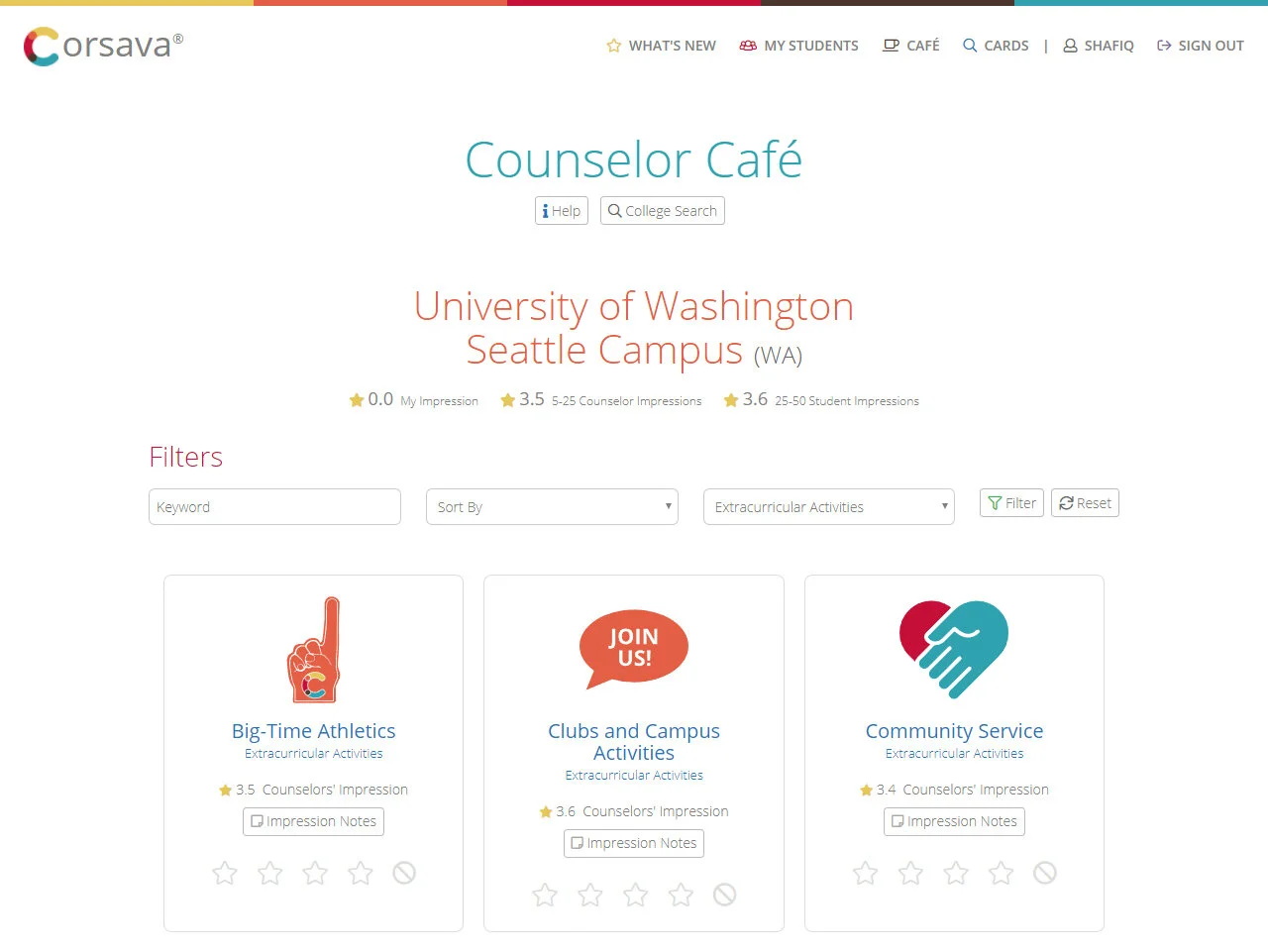 The Counselor Café is Live — Corsava