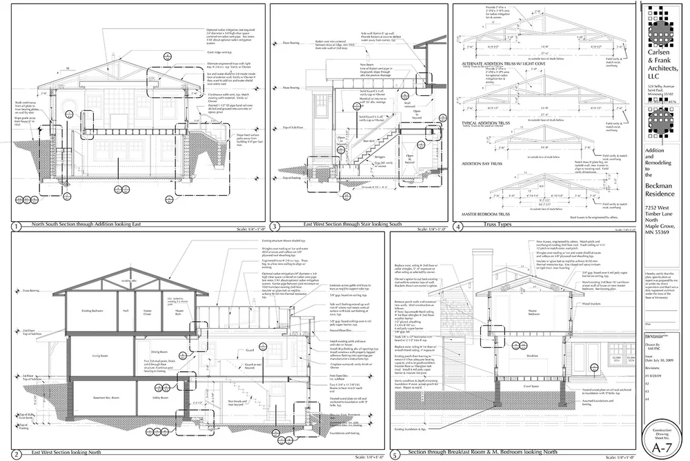 Carlsen and Frank Architects, architectural design process, Carlsen ...