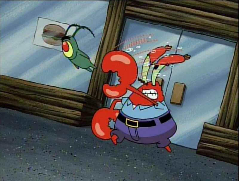 Plankton And Mr Krabs