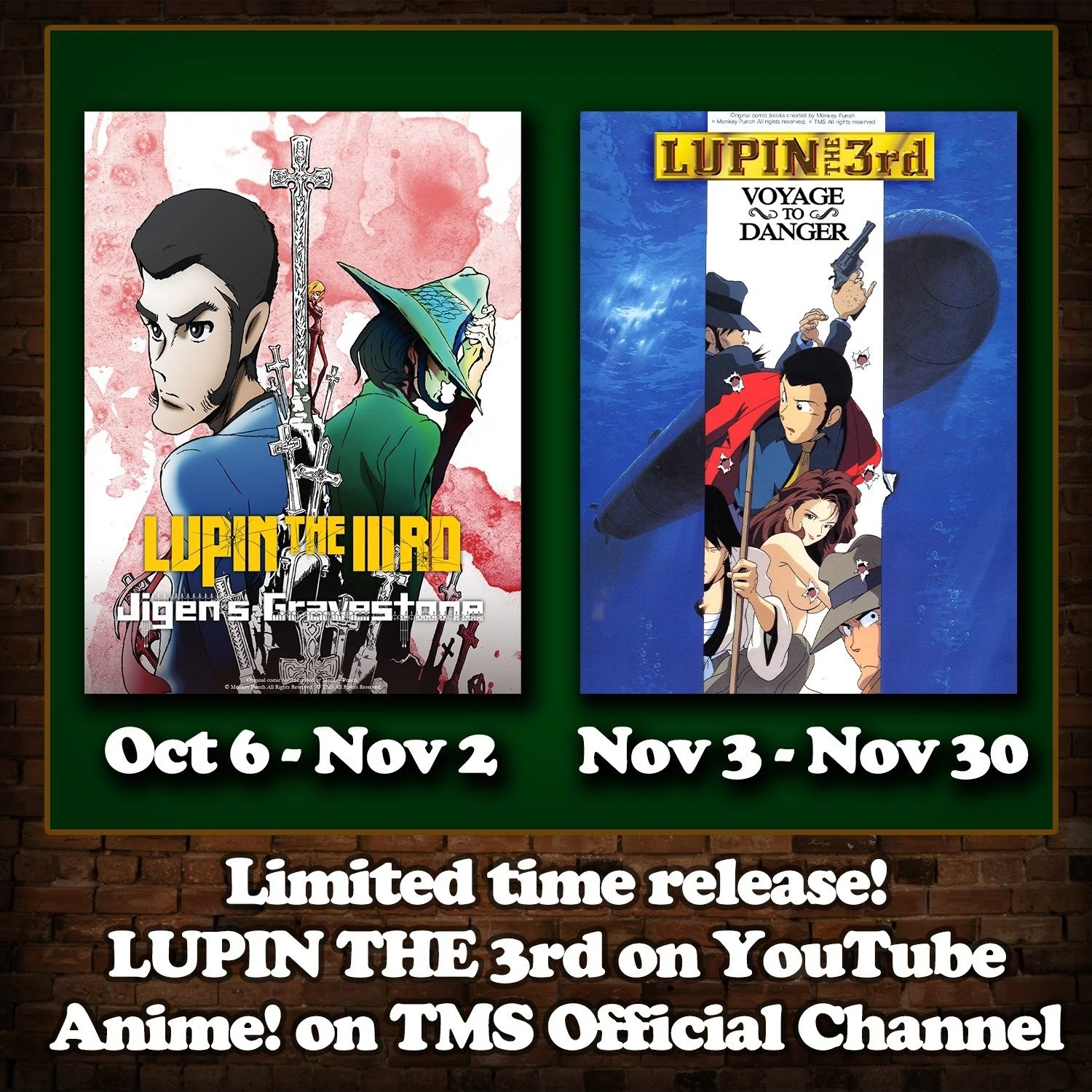 Voyage to Danger streaming for FREE in the U.S this November! — Lupin ...