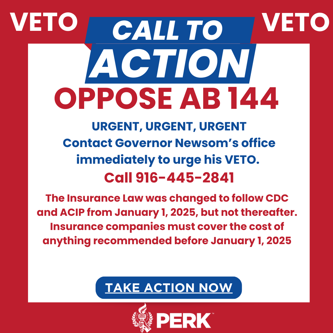 Secret Bill Passed AB144 Threatens Medical Freedom — Take Action Now — PERK