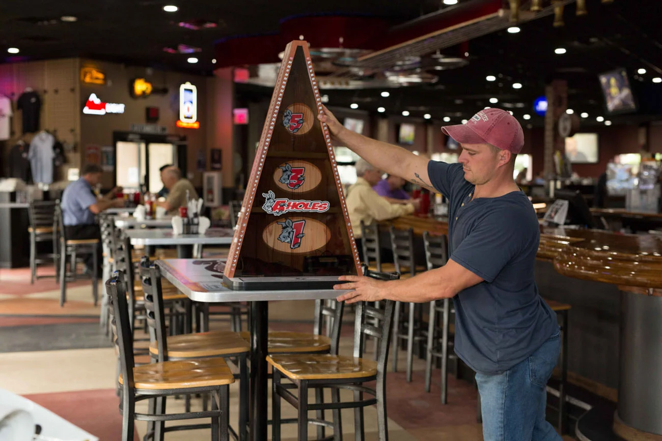 How to Play — Bean Bag Toss Portable Bar Game | AHOLES