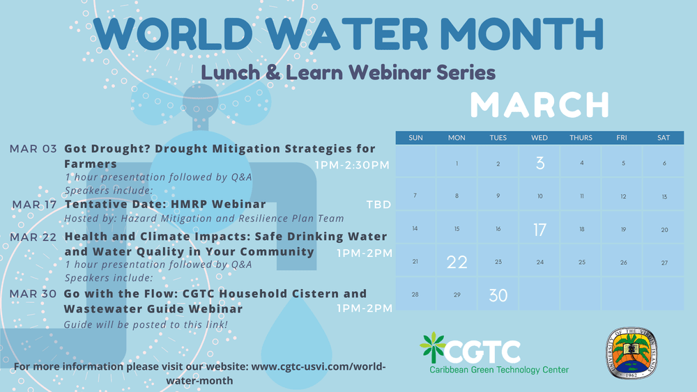 UVI Caribbean Green Technology Center to host World Water Day Outreach ...