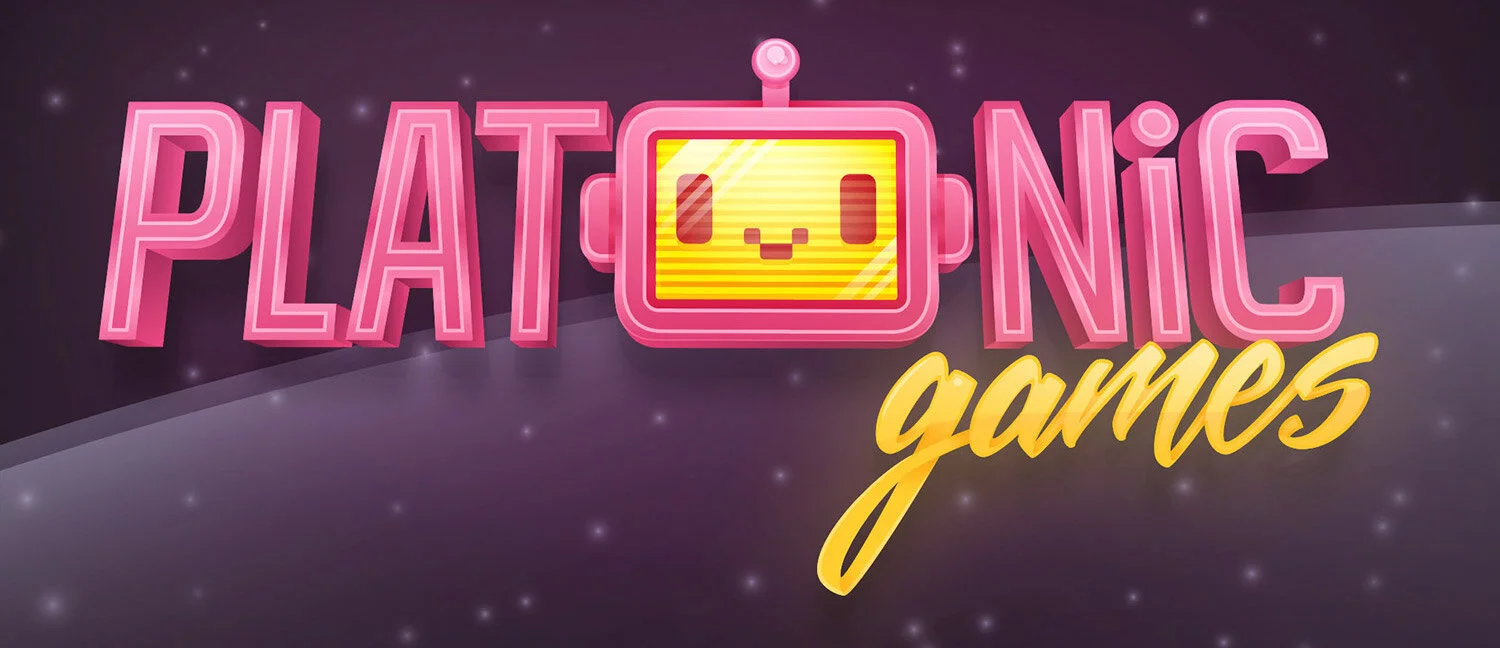 Platonic Games Logo — Squid&Pig | Cute & Kawaii Illustrators