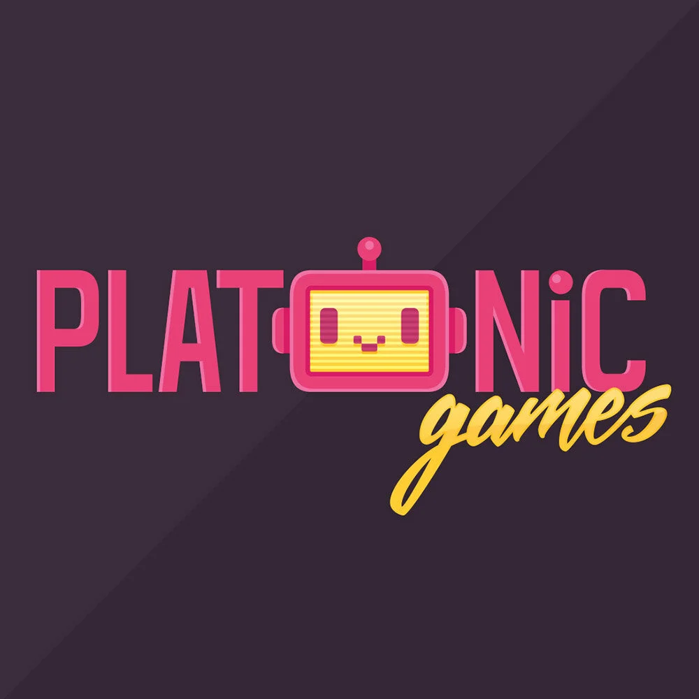 Platonic Games Logo — Squid&Pig | Cute & Kawaii Illustrators