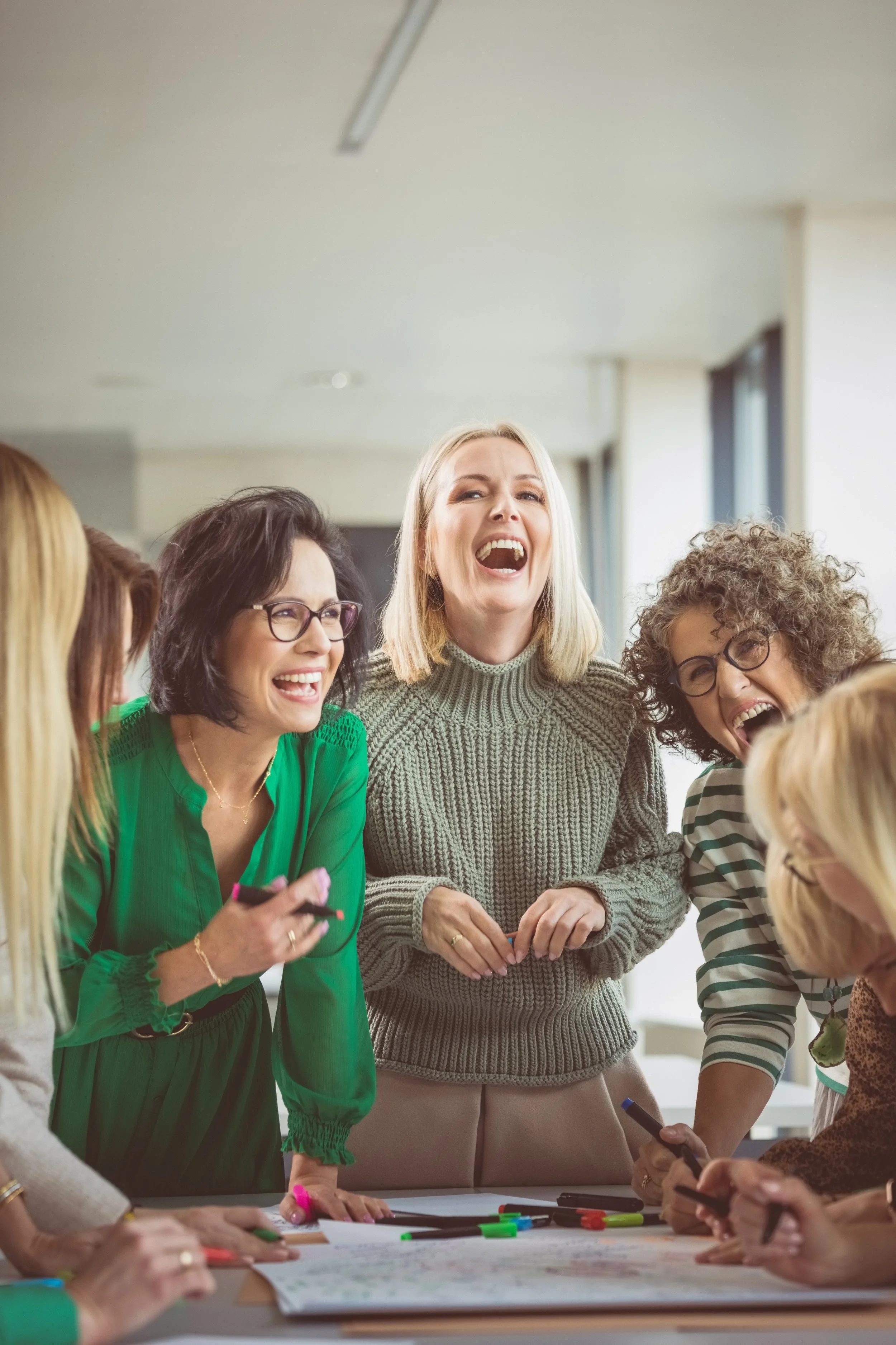 Women Standing Together