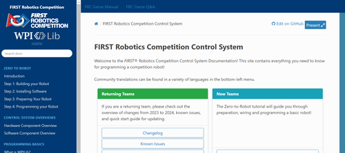 Documentation — WPILib