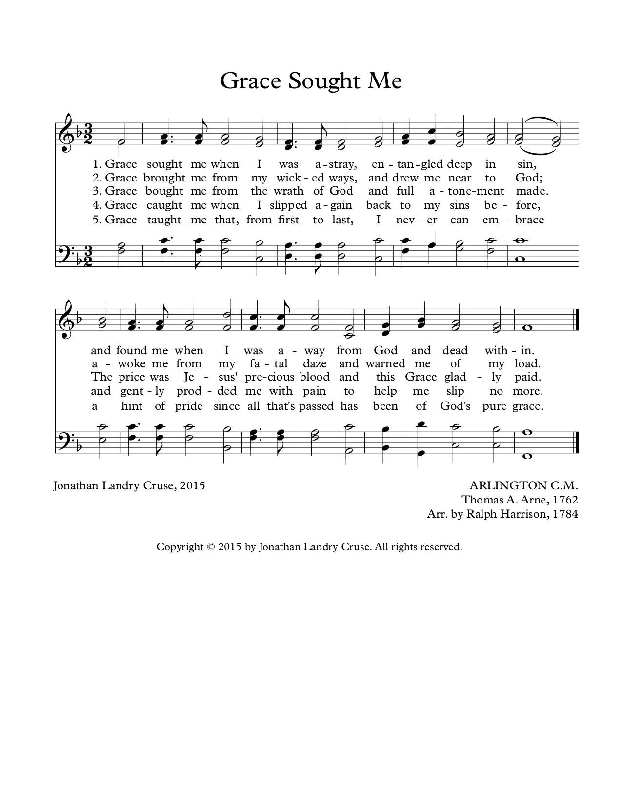 Grace Sought Me — Hymns of Devotion