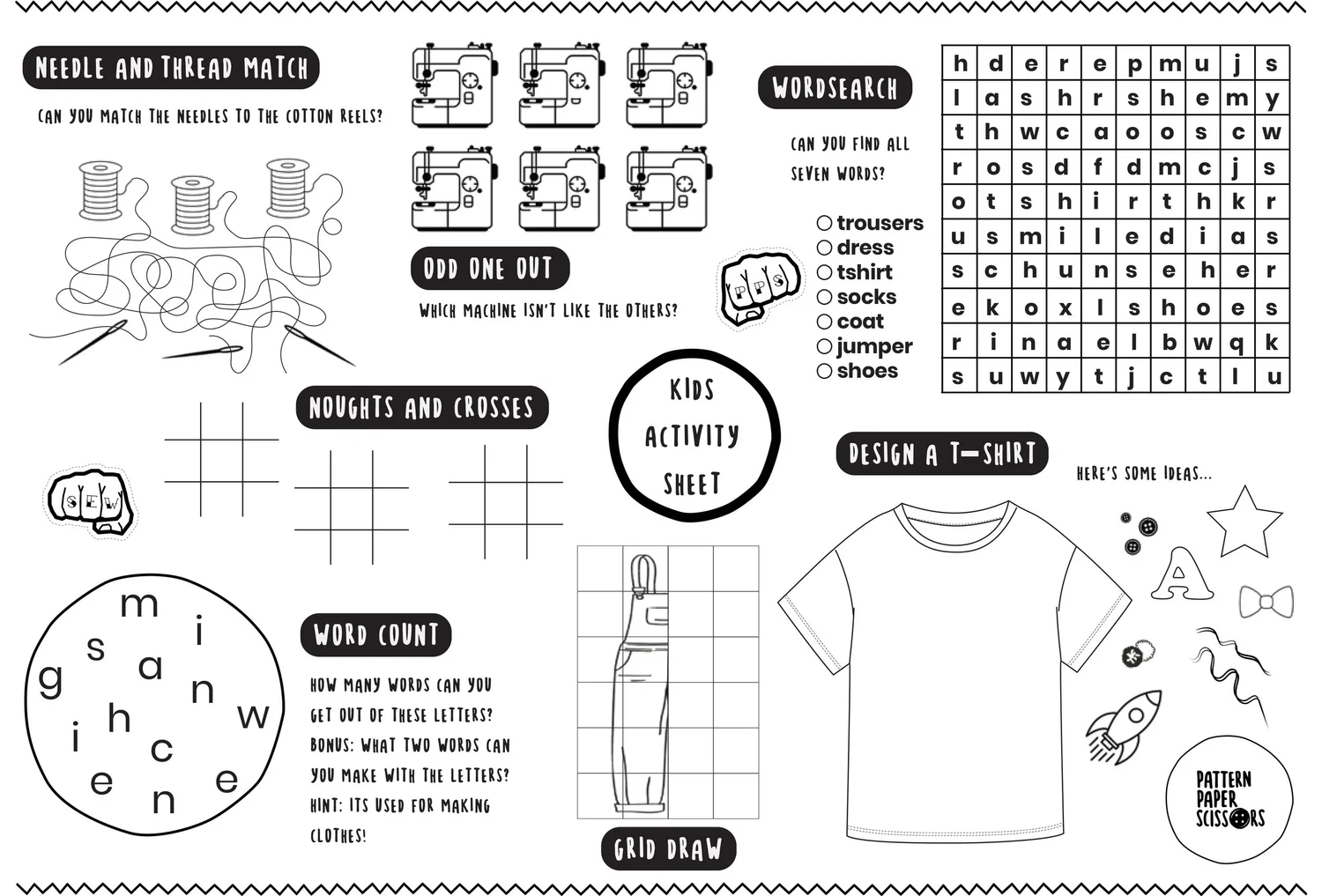 Secret Freebie - activity sheet — Pattern Paper Scissors
