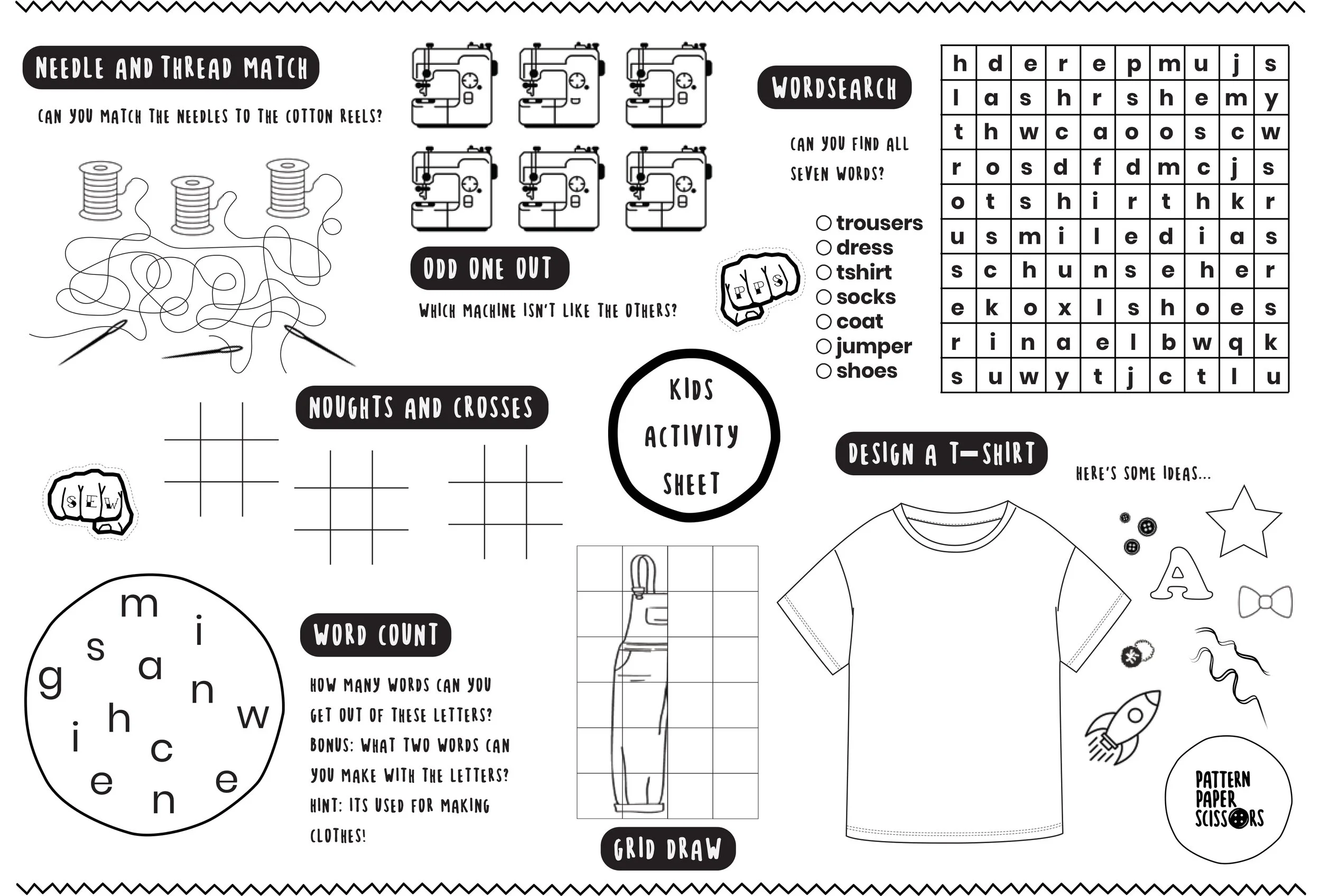 Secret Freebie - activity sheet — Pattern Paper Scissors