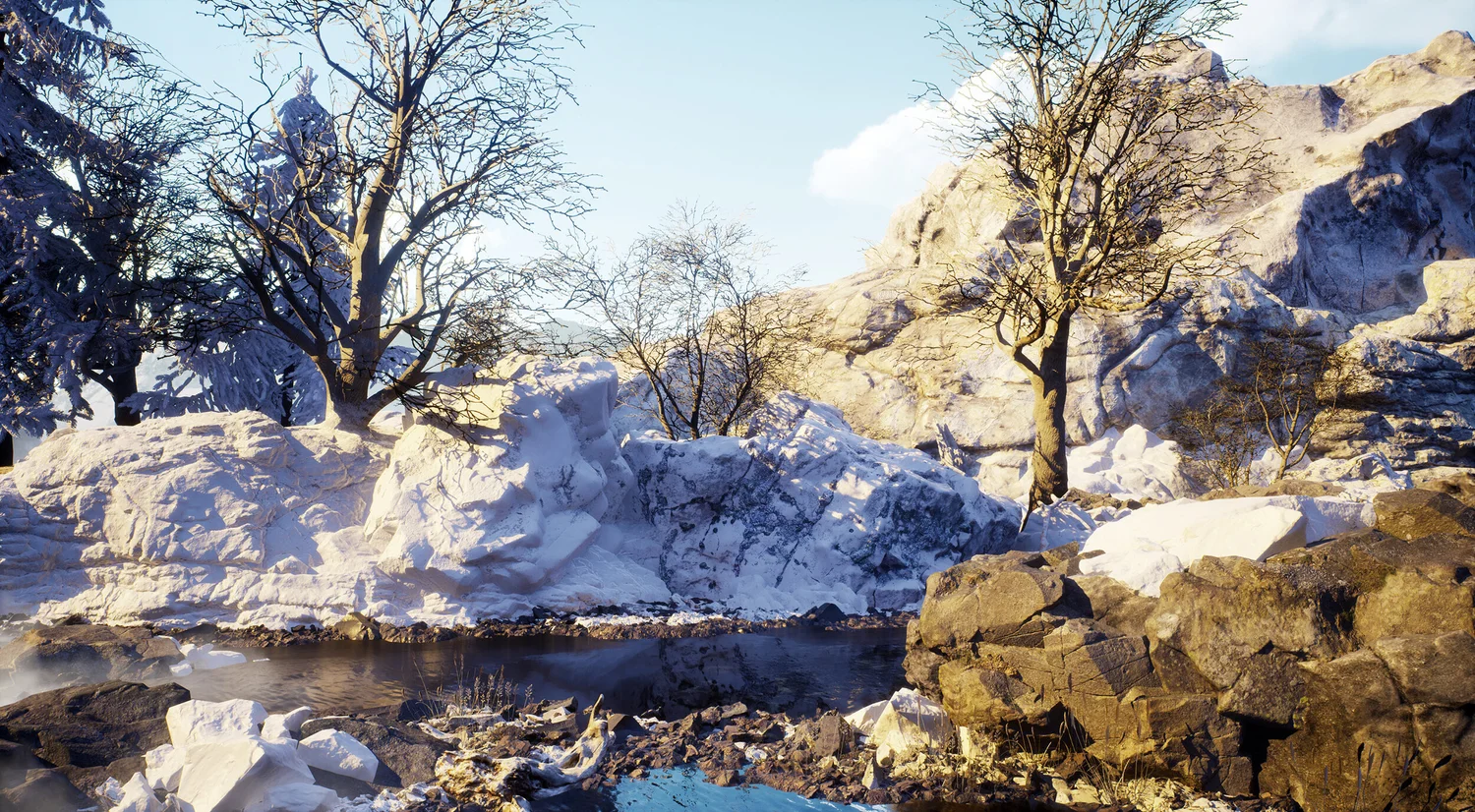 Raytracing with Snow, Ice and the Cold Air — Experience points