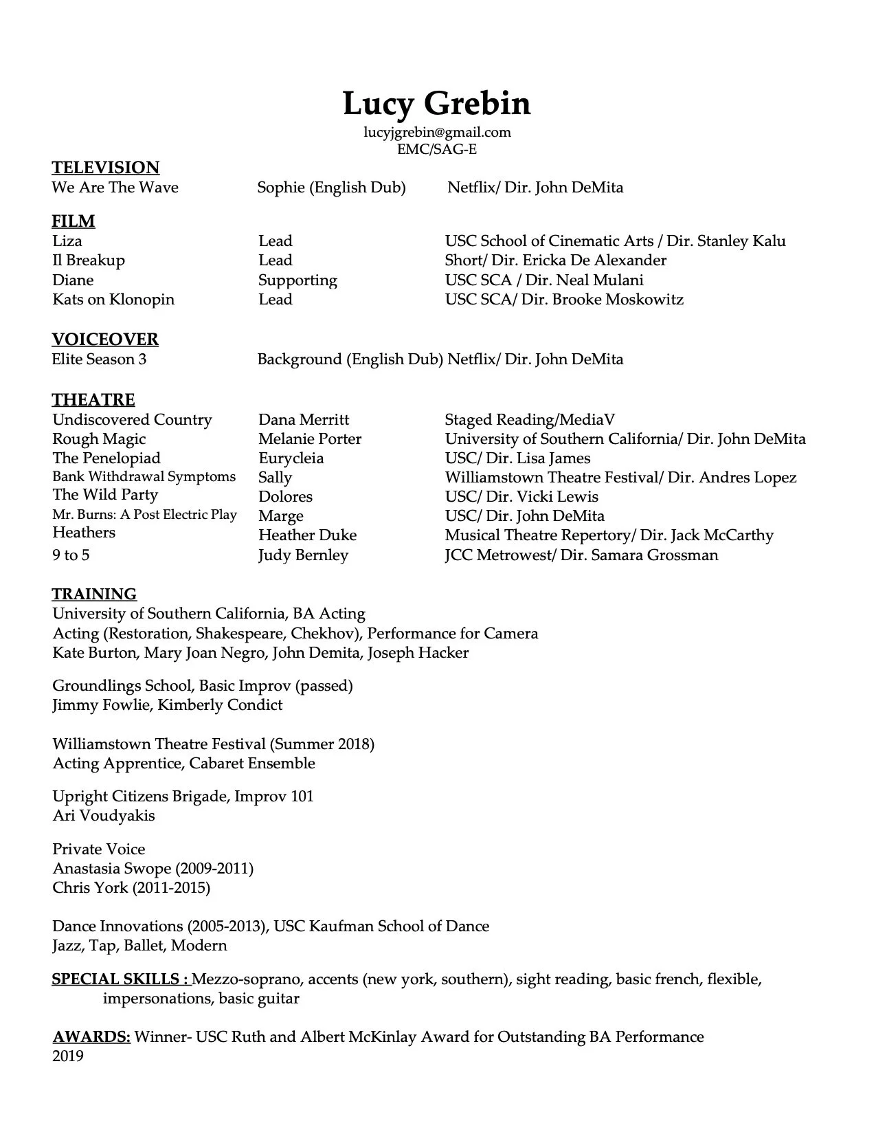 'shots/creds — lucy grebin.