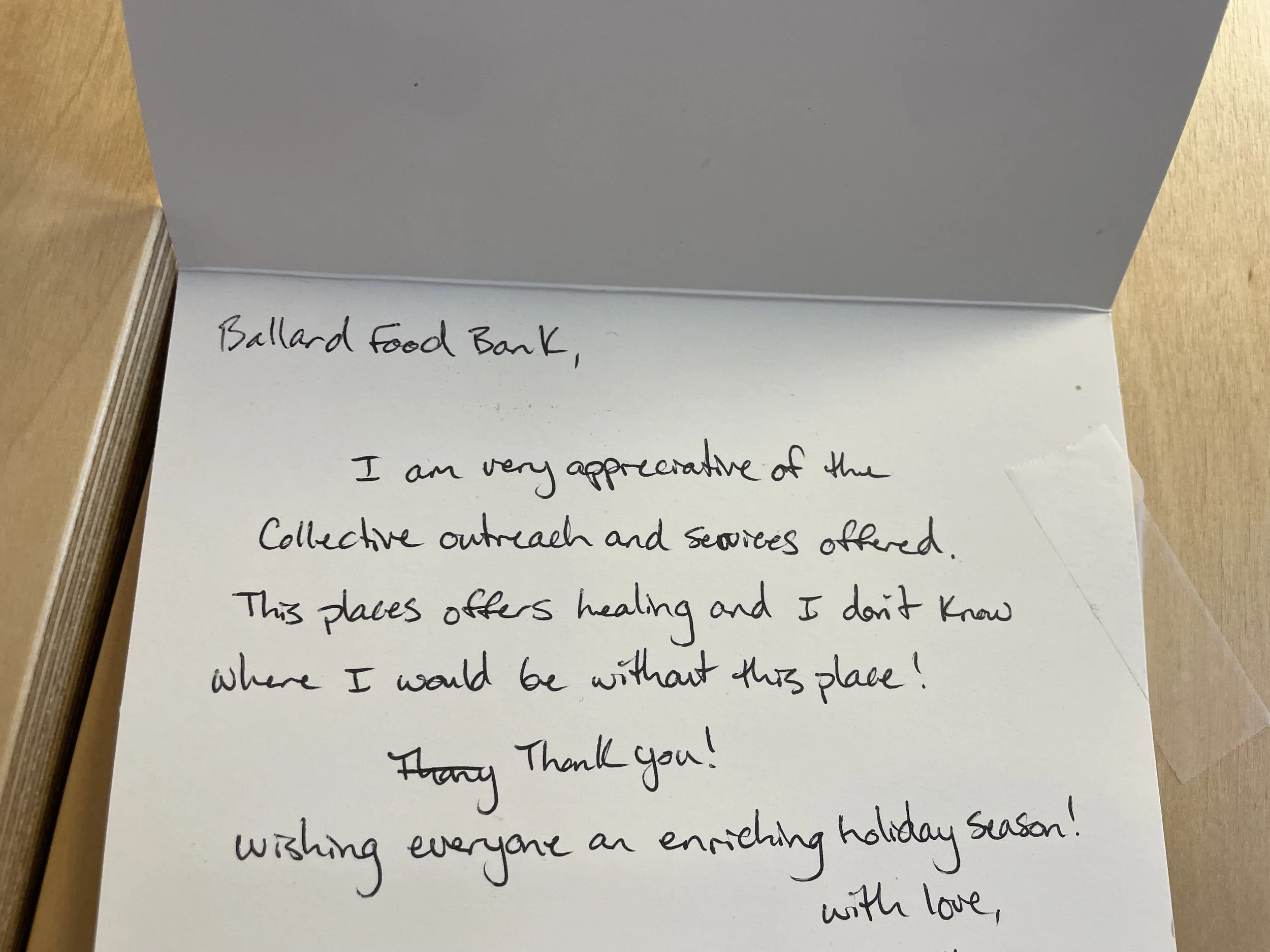 Season's Greetings from Ballard Food Bank! | Ballard Food Bank