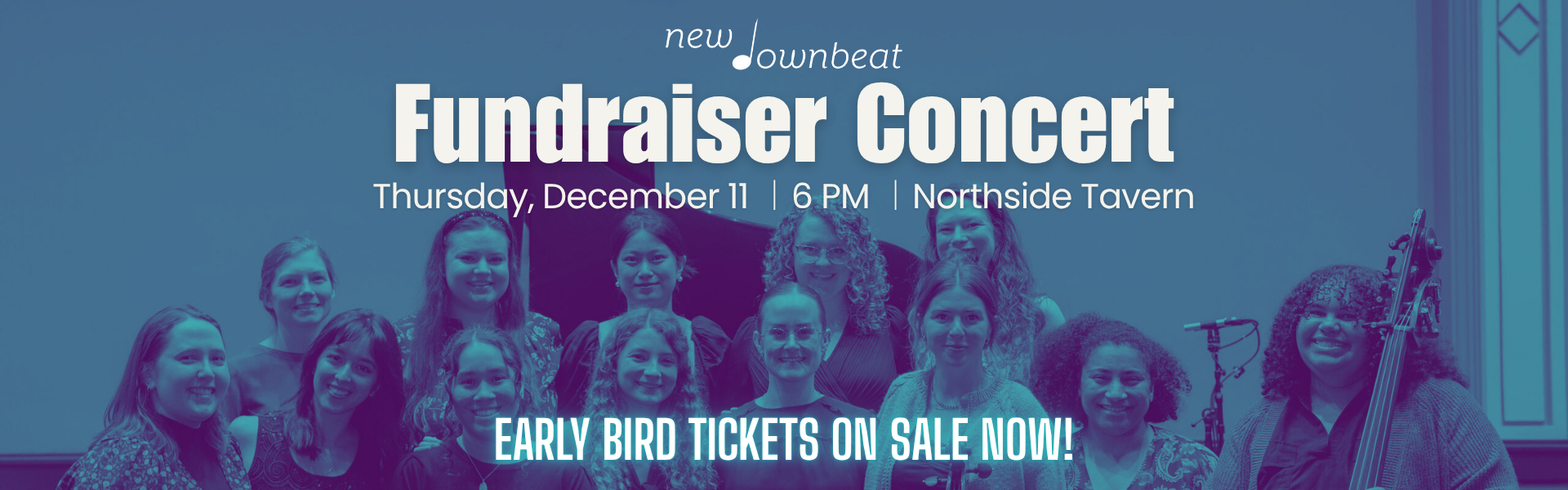 S7 Fundraiser Concert Landing Page — New Downbeat