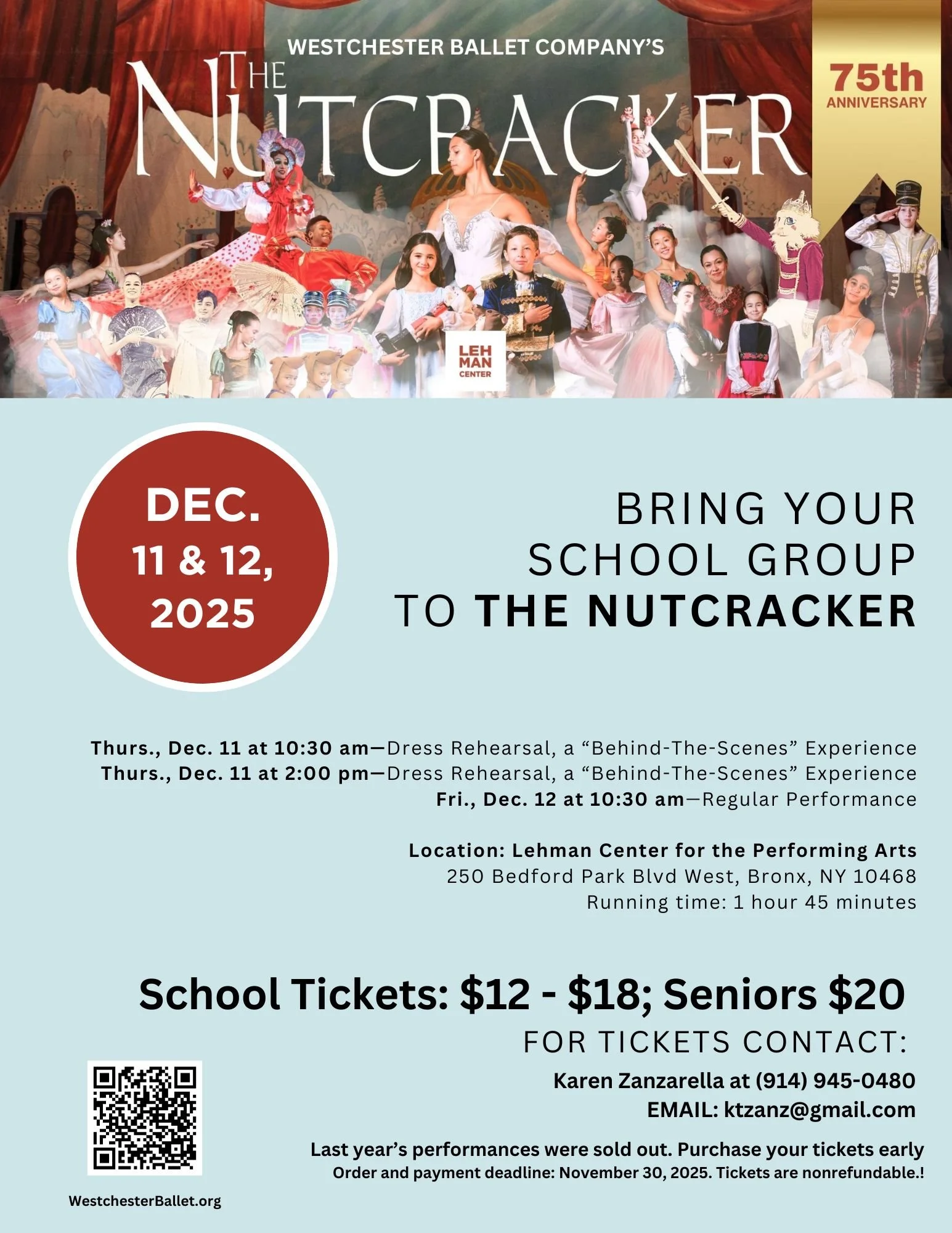 Schools and Seniors — Westchester Ballet Company