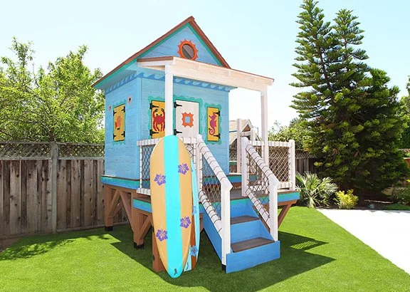 Summer Surf Shack is a beautiful custom playhouse-Barbara Butler Artist ...