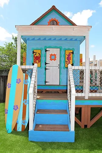 Summer Surf Shack is a beautiful custom playhouse-Barbara Butler Artist ...