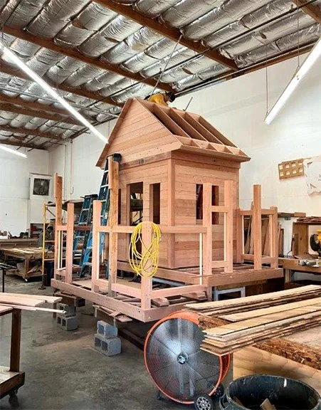 Making Surf Shack - Barbara Butler Artist-Builder Inc.