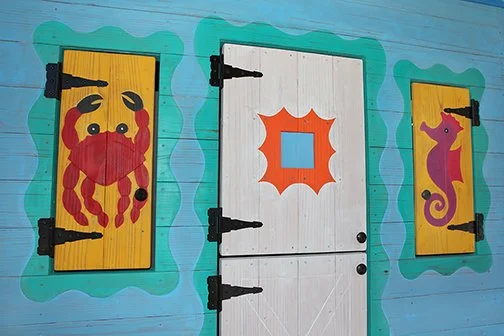 Summer Surf Shack is a beautiful custom playhouse-Barbara Butler Artist ...