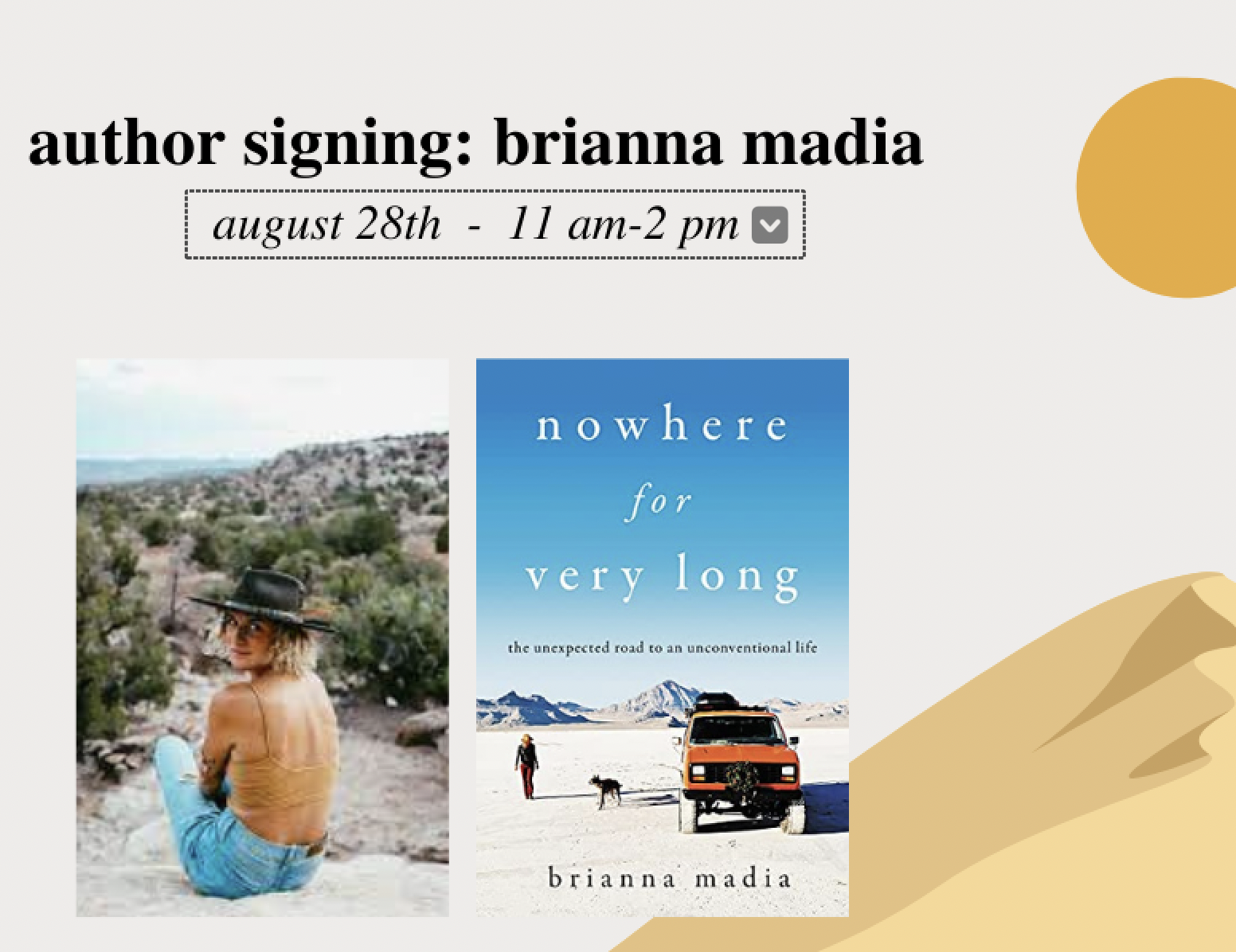 Events — BRIANNA MADIA