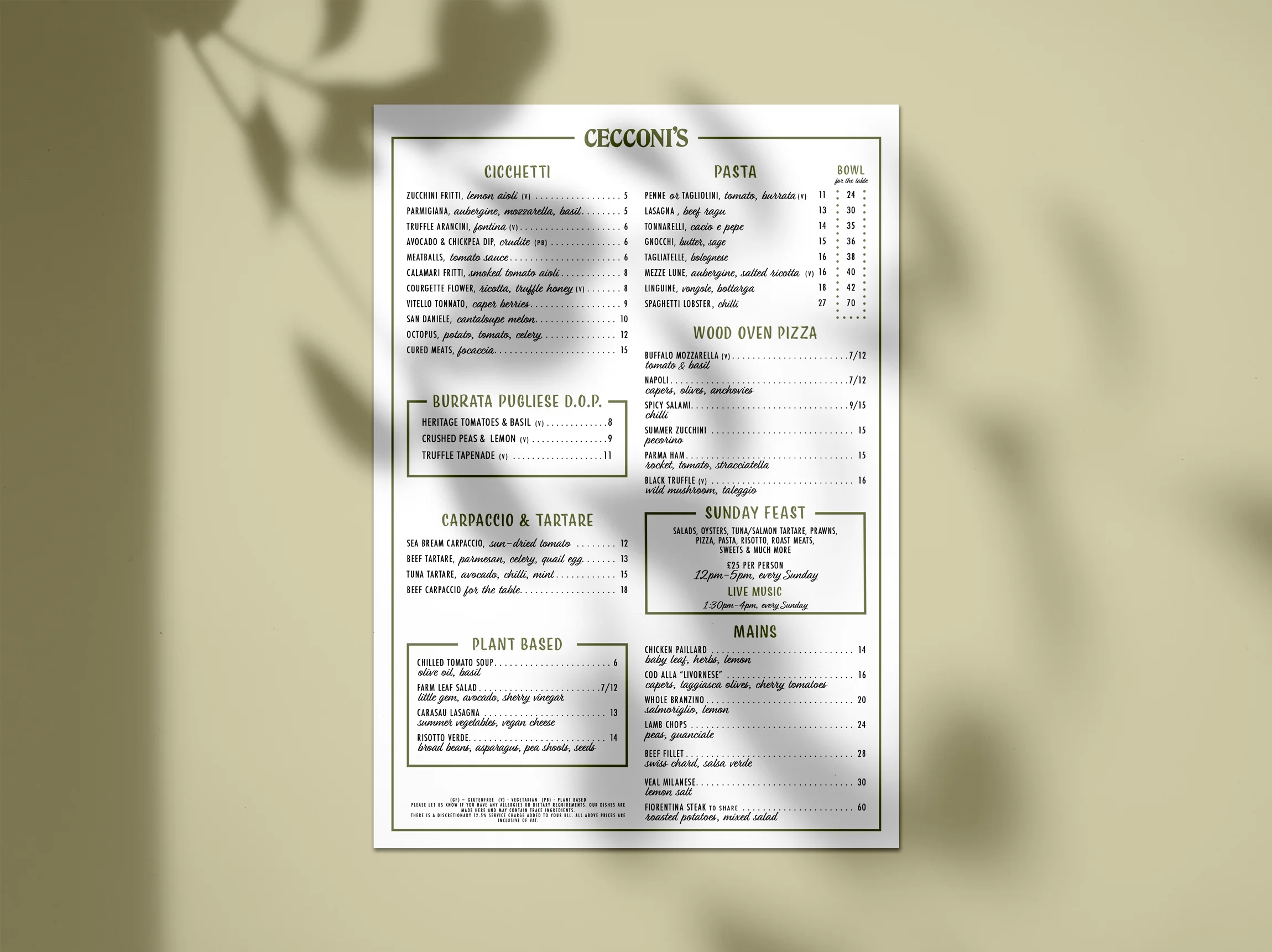 Cecconi's — Ruth Costello