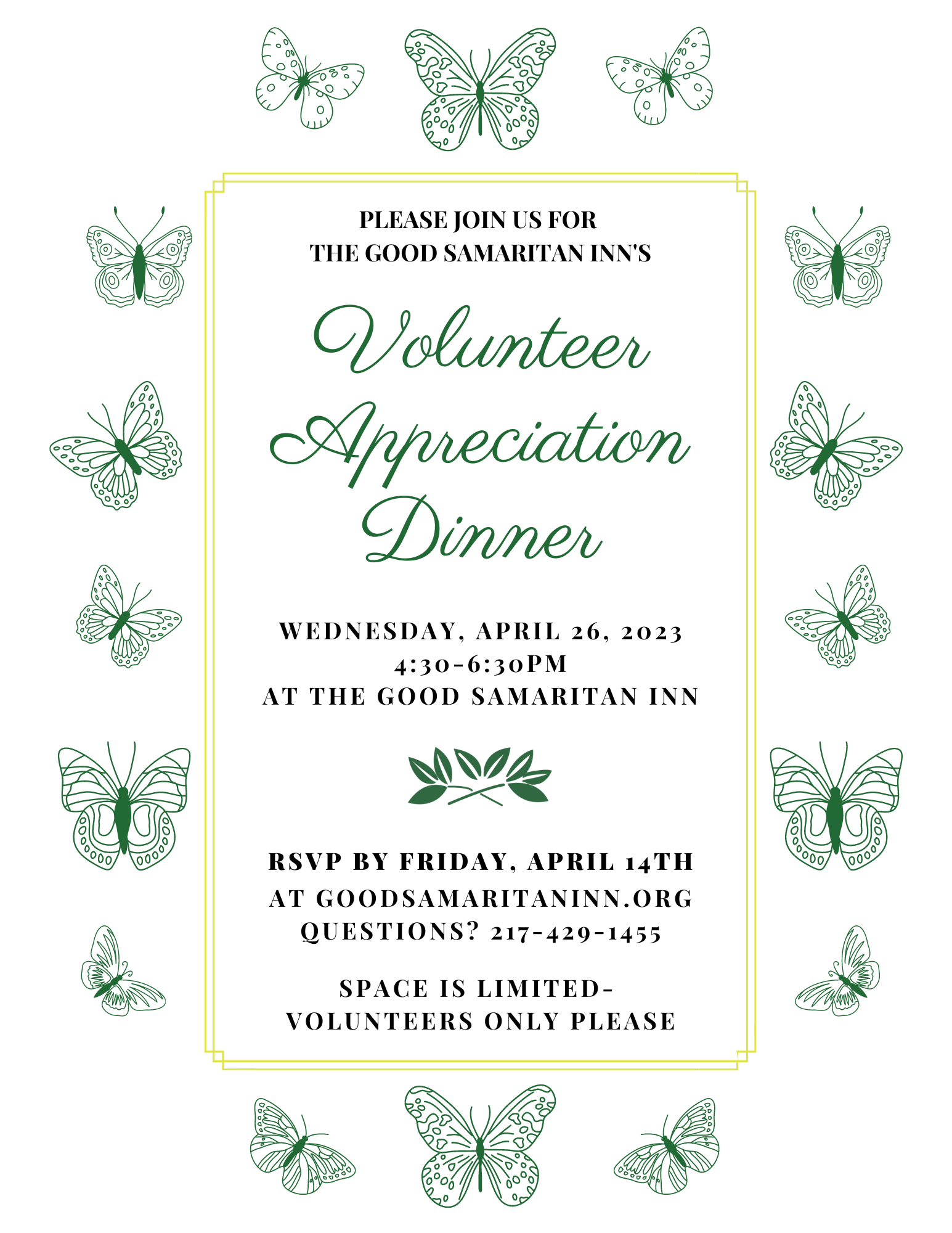 Volunteer Appreciation Invitation