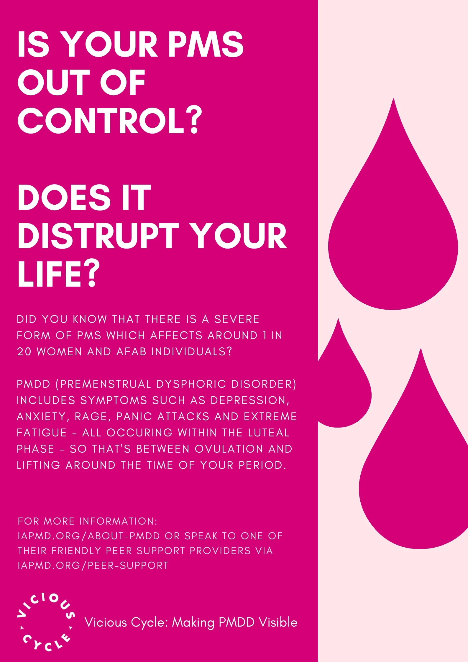posters — Vicious Cycle PMDD