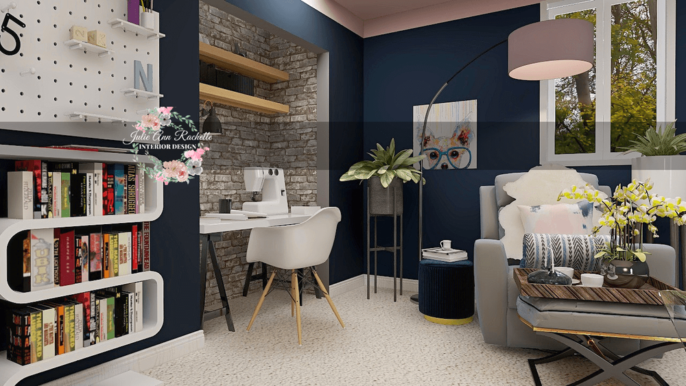 How to Create a Zoom-Worthy Home Office and Sewing Room