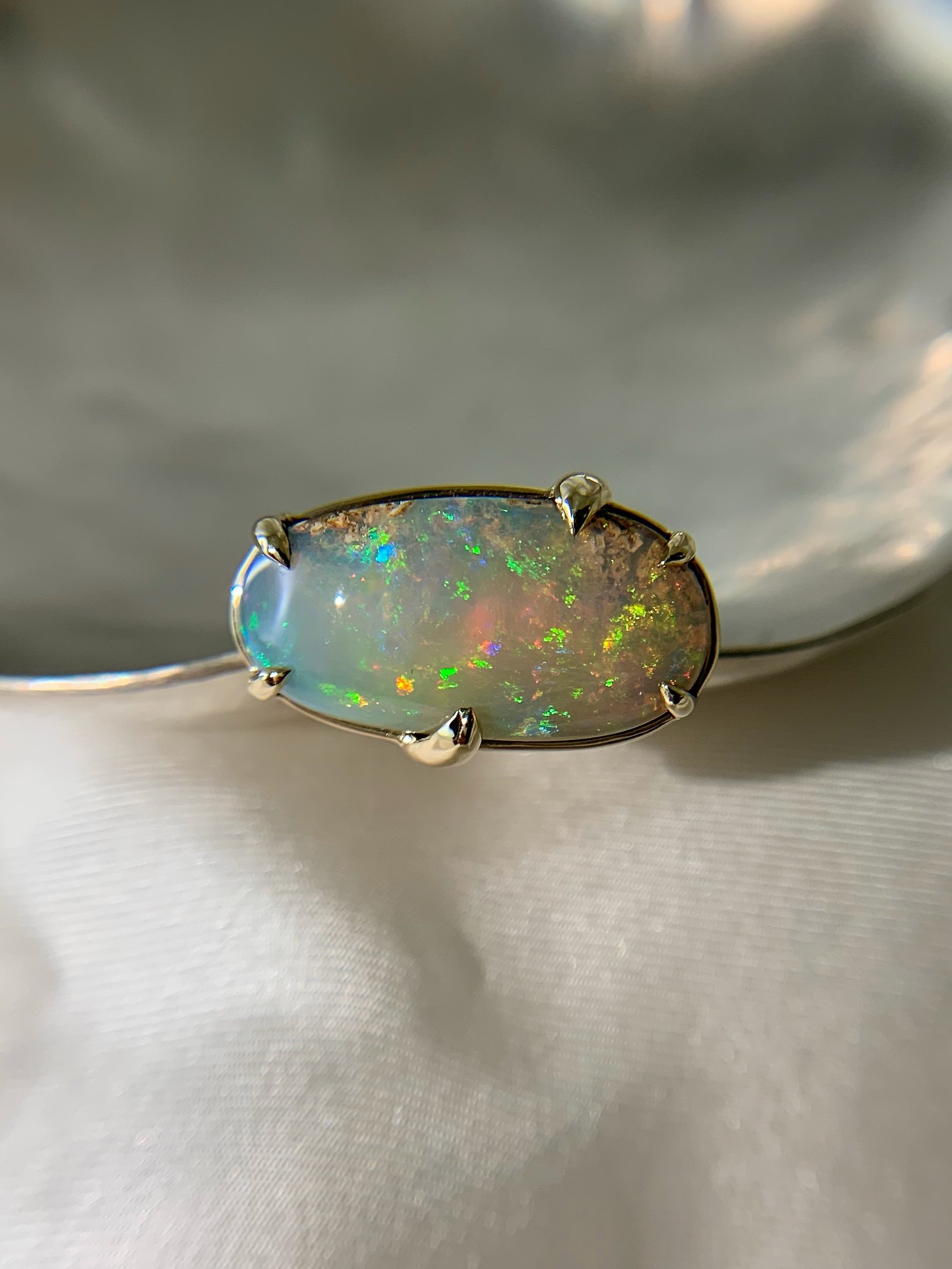 crystal opal ring — ROX Gems & Jewellery