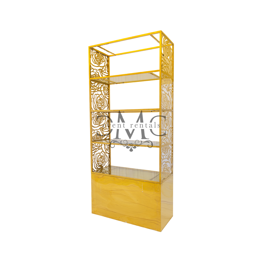 Flower Bar Back-Gold — CMC Event Rentals Inc. | Los Angeles, CA