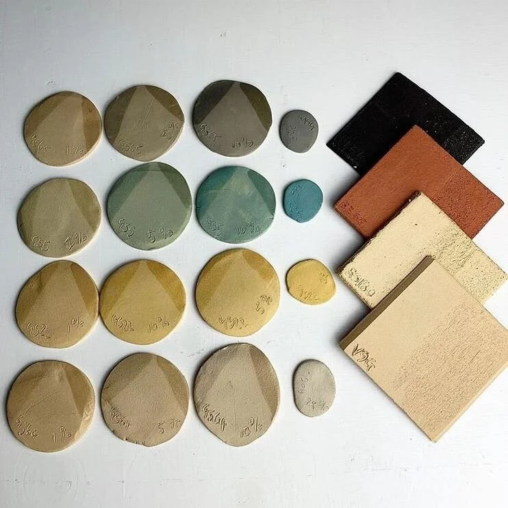 Experimenting with coloured clays for unglazed ceramics I Andrew Walker ...