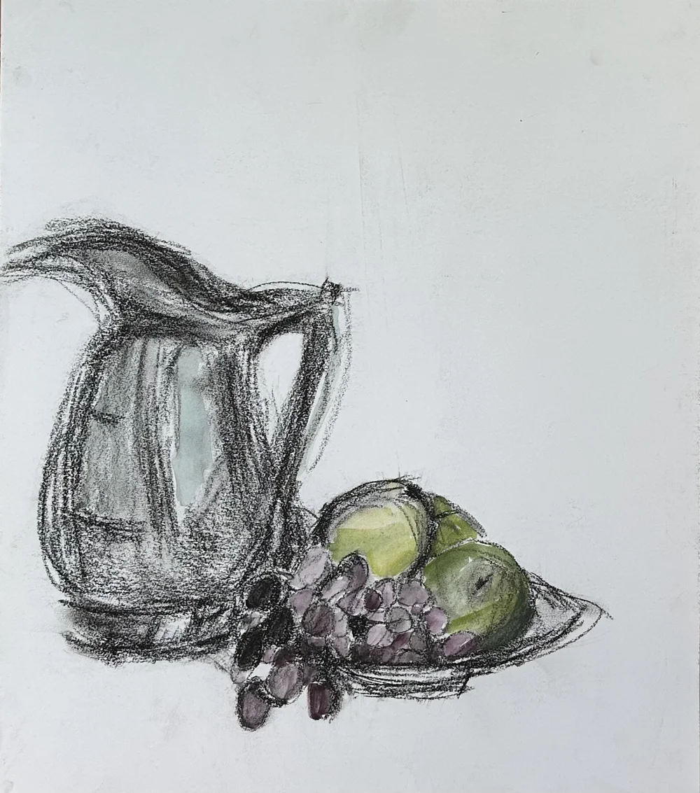 Still Life Drawing Charcoal