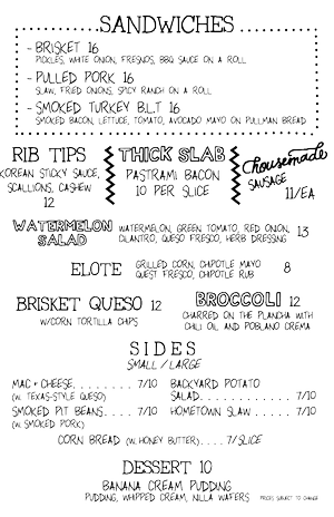 Menu — Hometown BBQ Miami