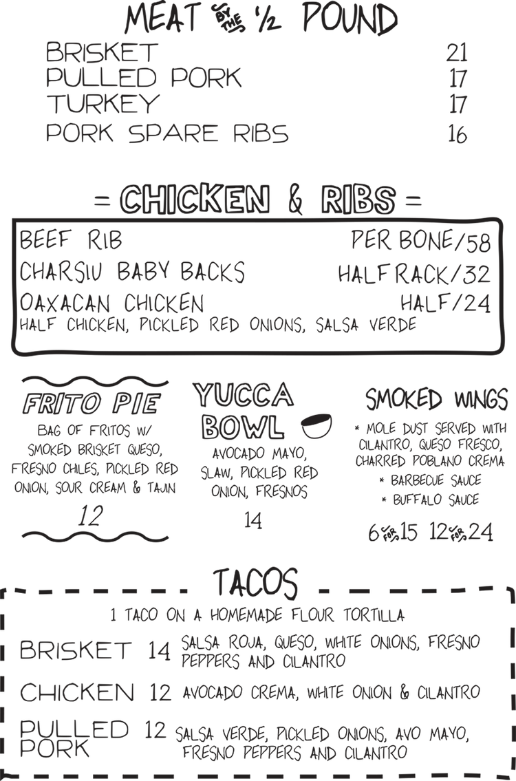 Menu — Hometown BBQ Miami