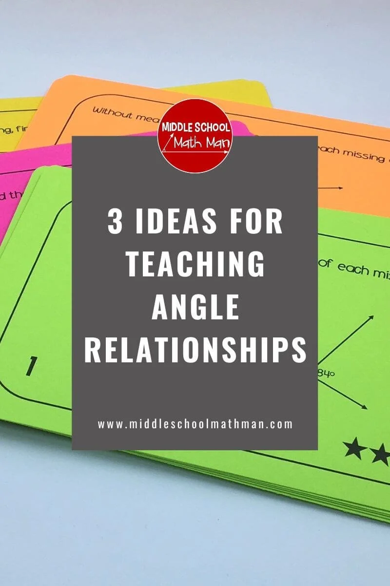 3 Different Angle Relationships Ideas for the Middle School Math ...