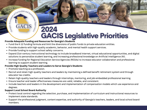 Legislative Priorities — GACIS.org