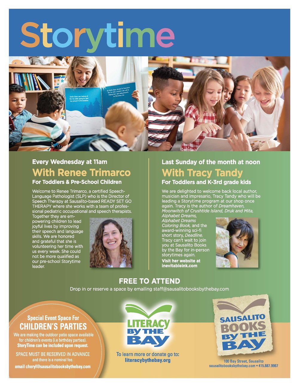 Storytime — Sausalito Books by the Bay