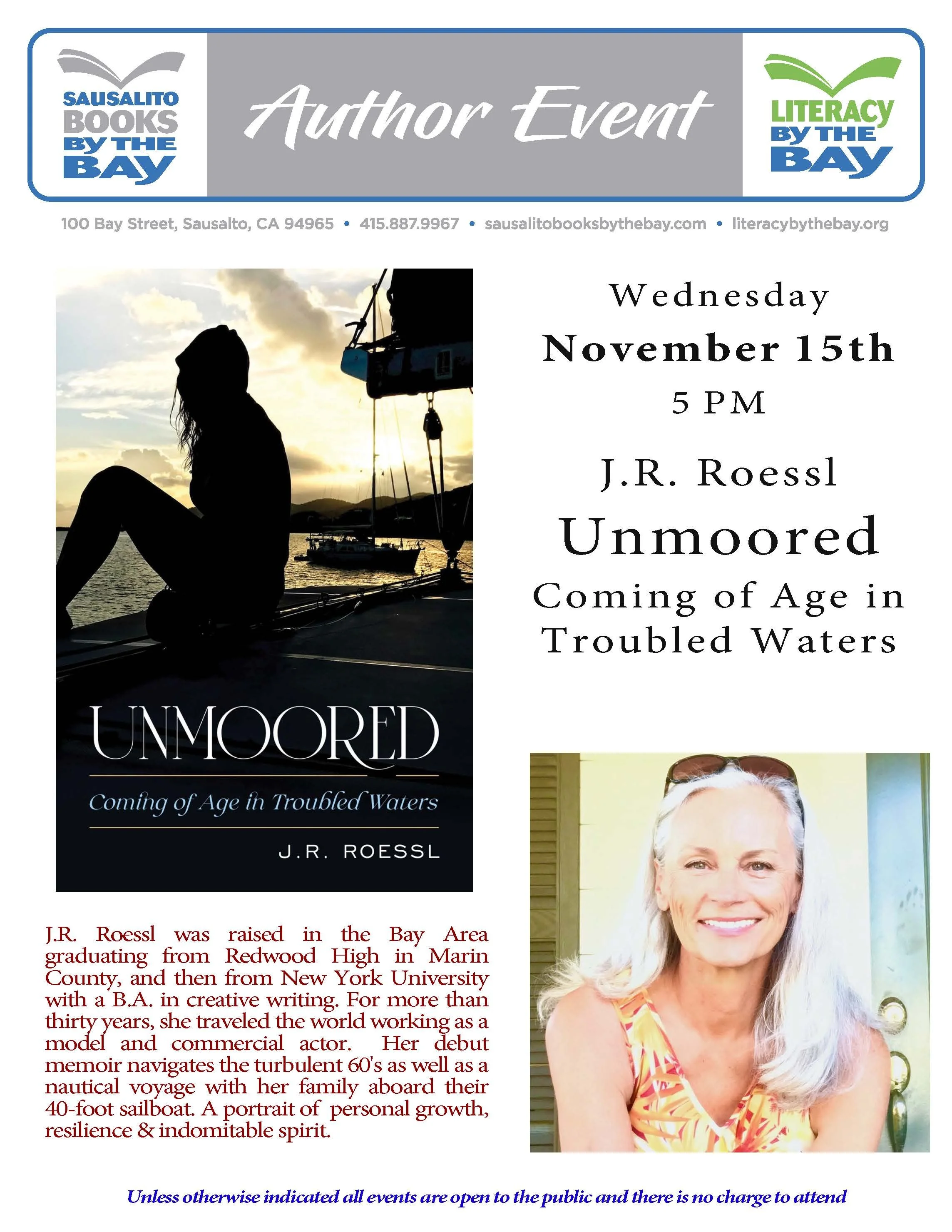 2023 Events — Sausalito Books by the Bay