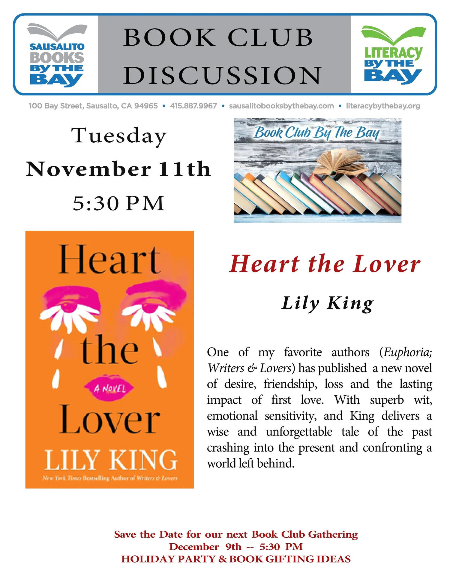 2025 Events — Sausalito Books by the Bay