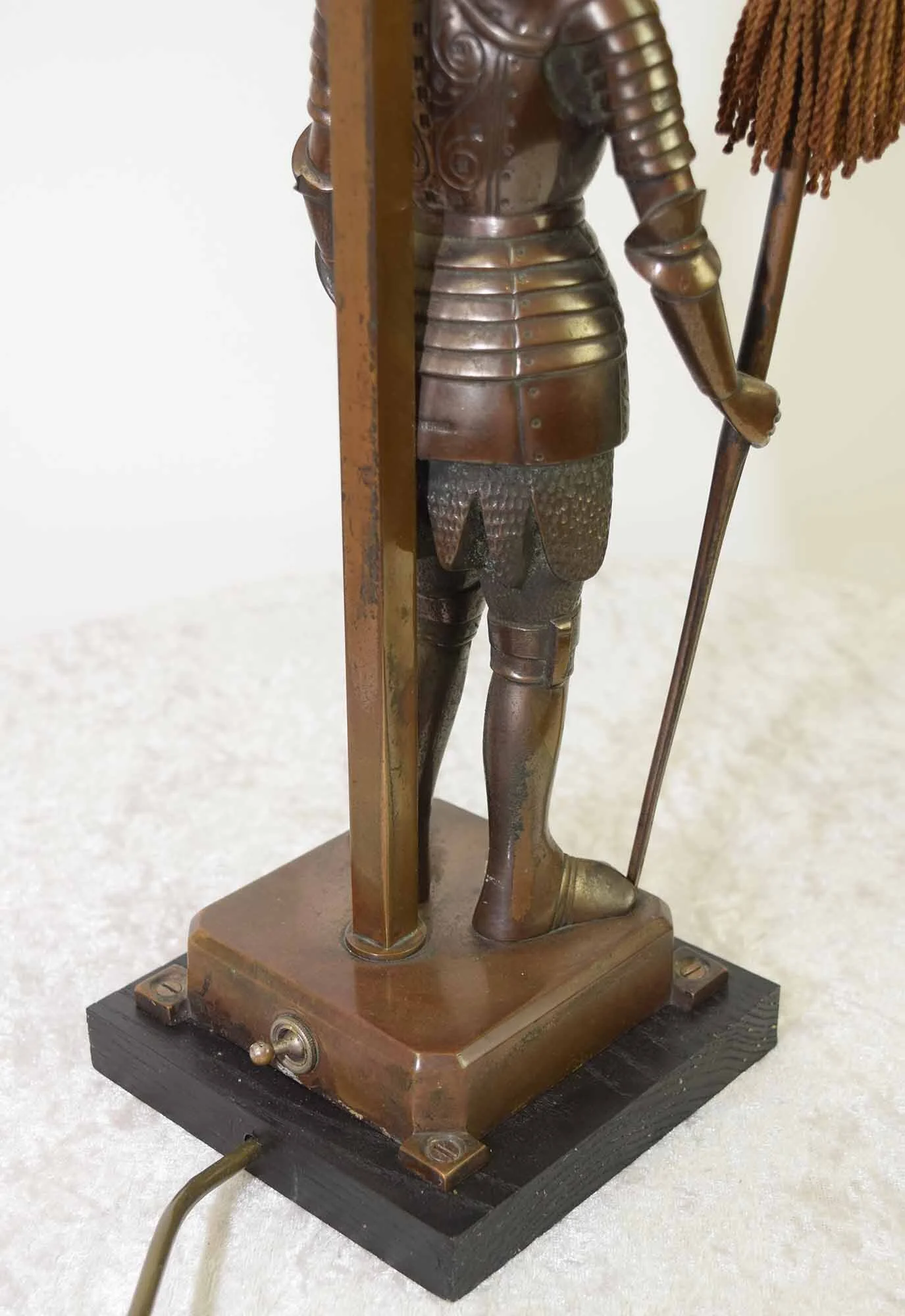 Bronze Knight in armour Banksway Table Lamp — Ferreira Antiques