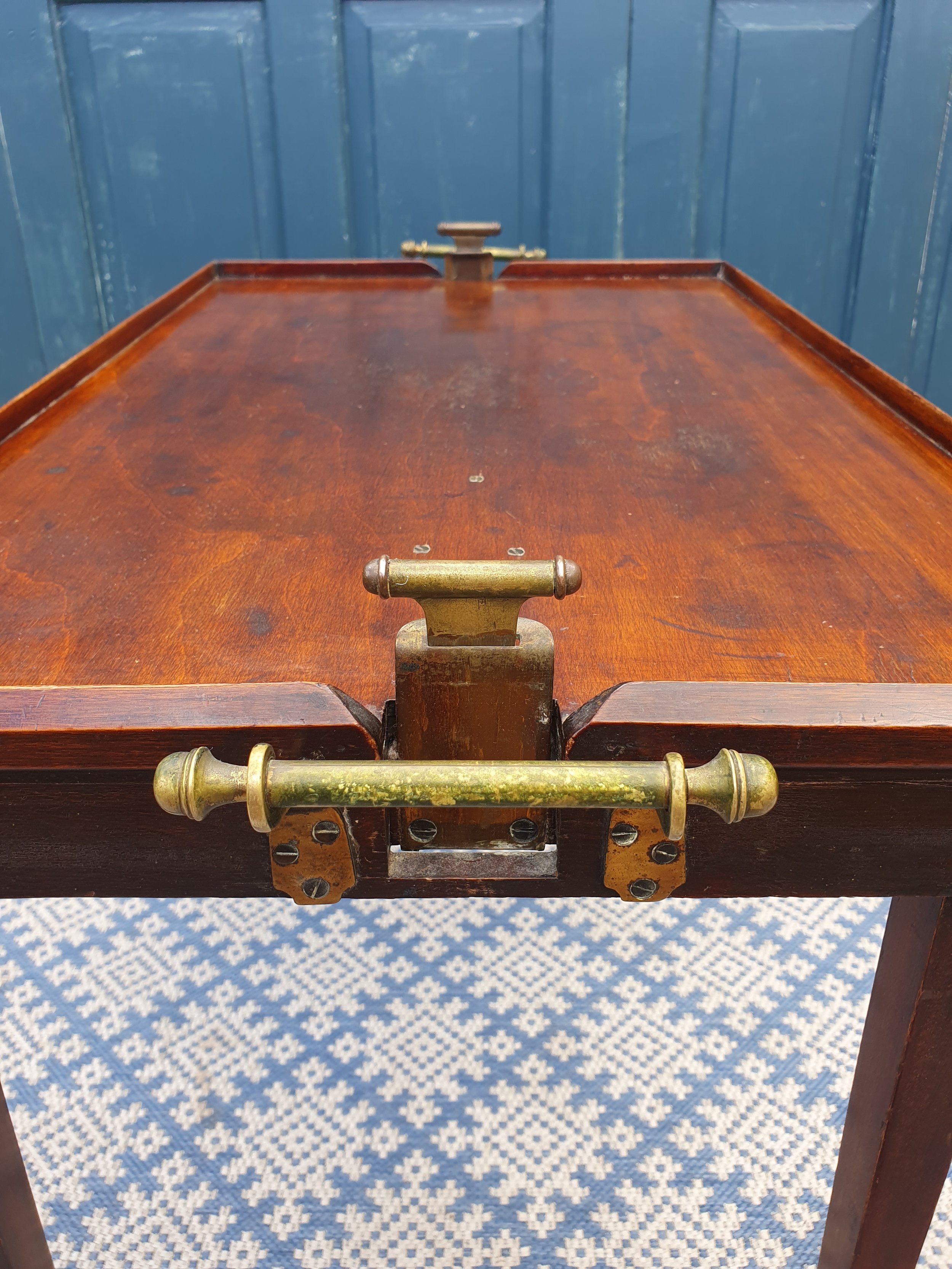 Mahogany folding butler's tray — Ferreira Antiques