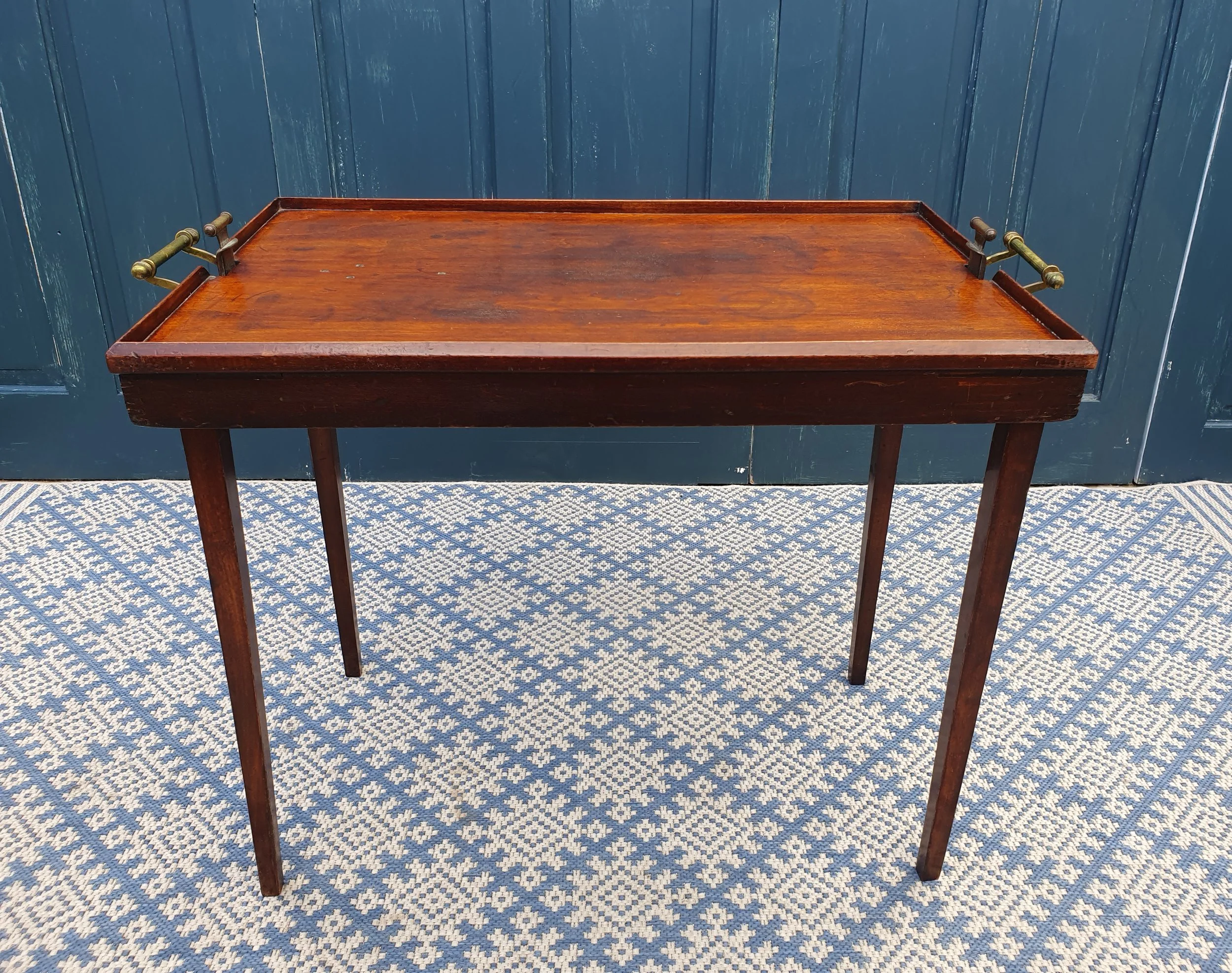 Mahogany folding butler's tray — Ferreira Antiques