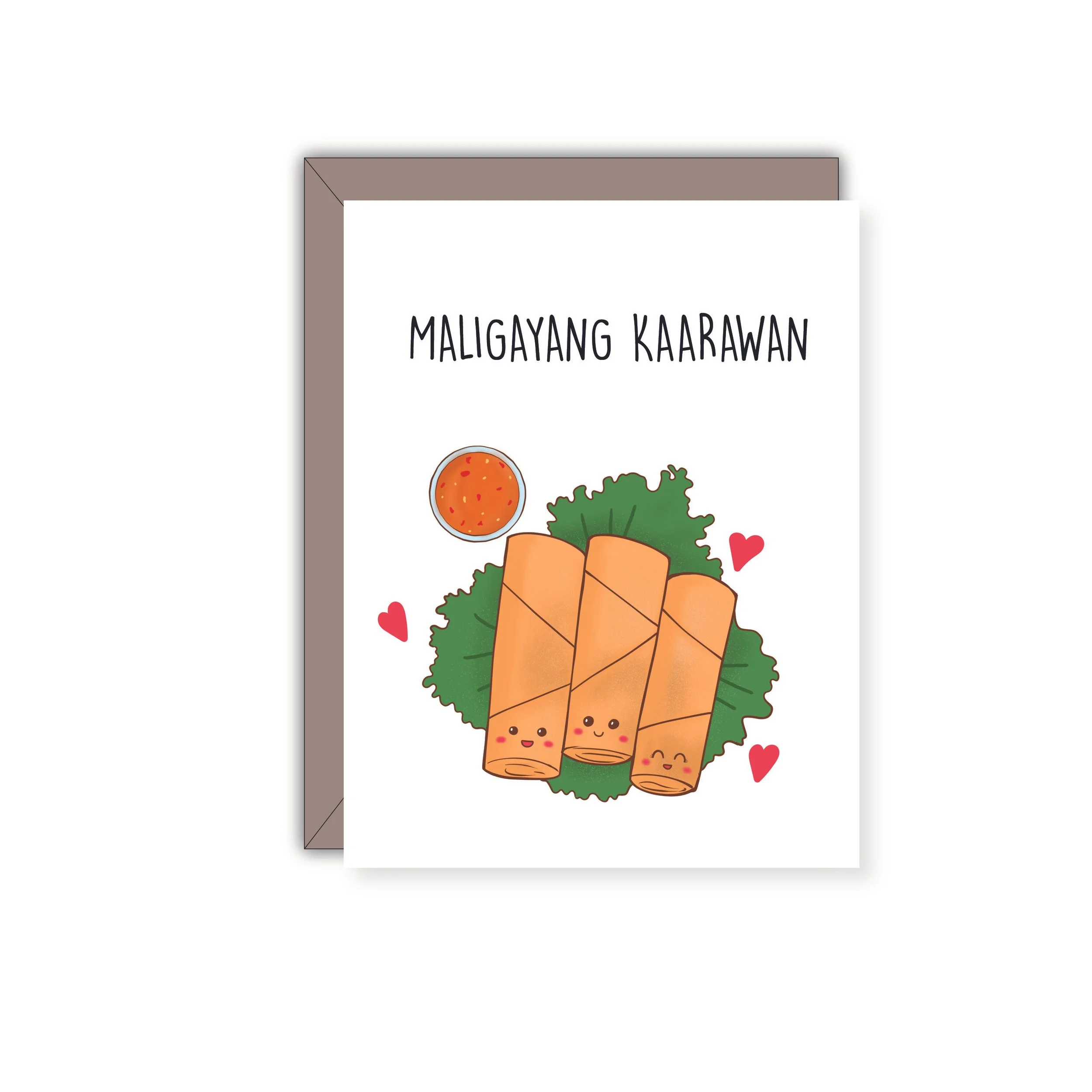Tagalog Maligayang Kaarawan Lumpia Birthday Card — Kristine Lee Designs
