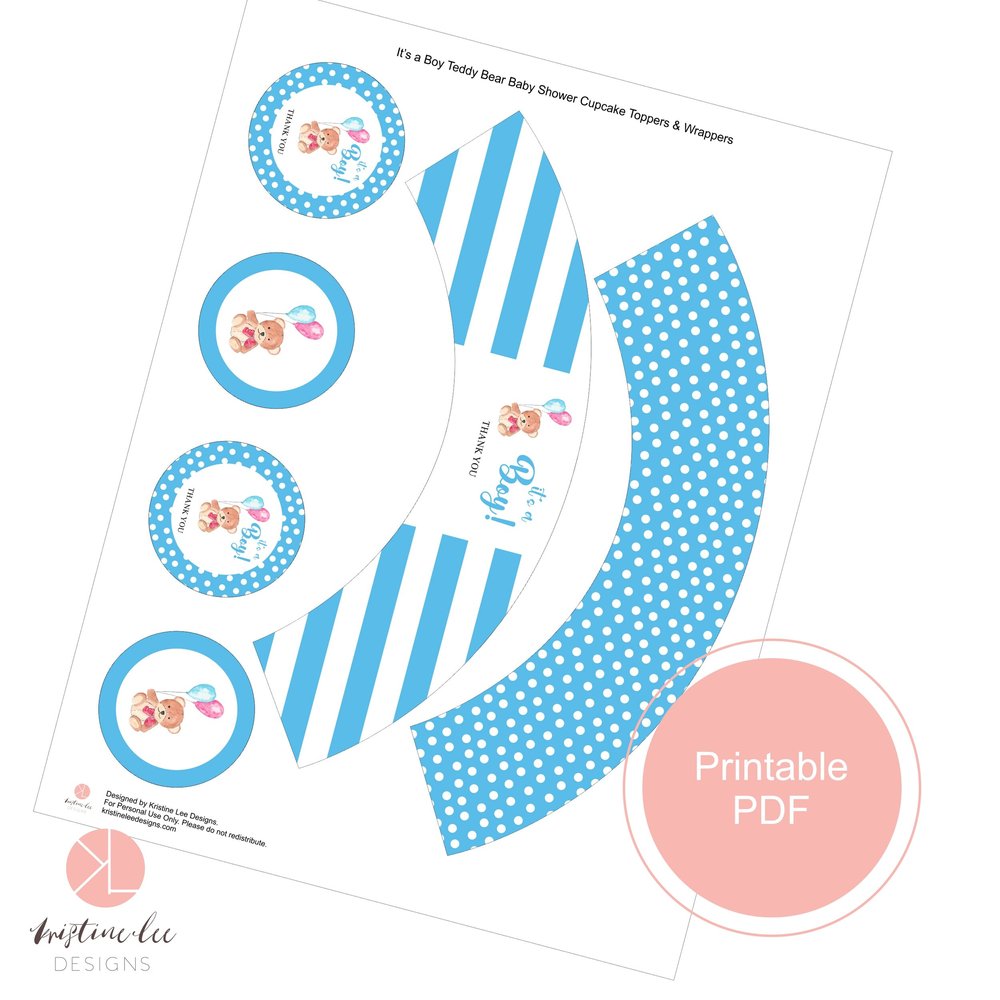 Baby Boy Cupcake Toppers