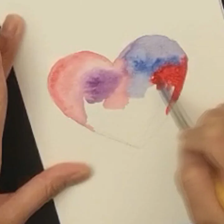 Watercolor Valentine Card Tutorial — Kristine Lee Designs