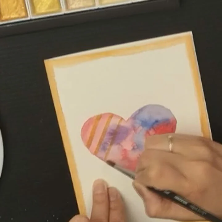 Watercolor Valentine Card Tutorial — Kristine Lee Designs