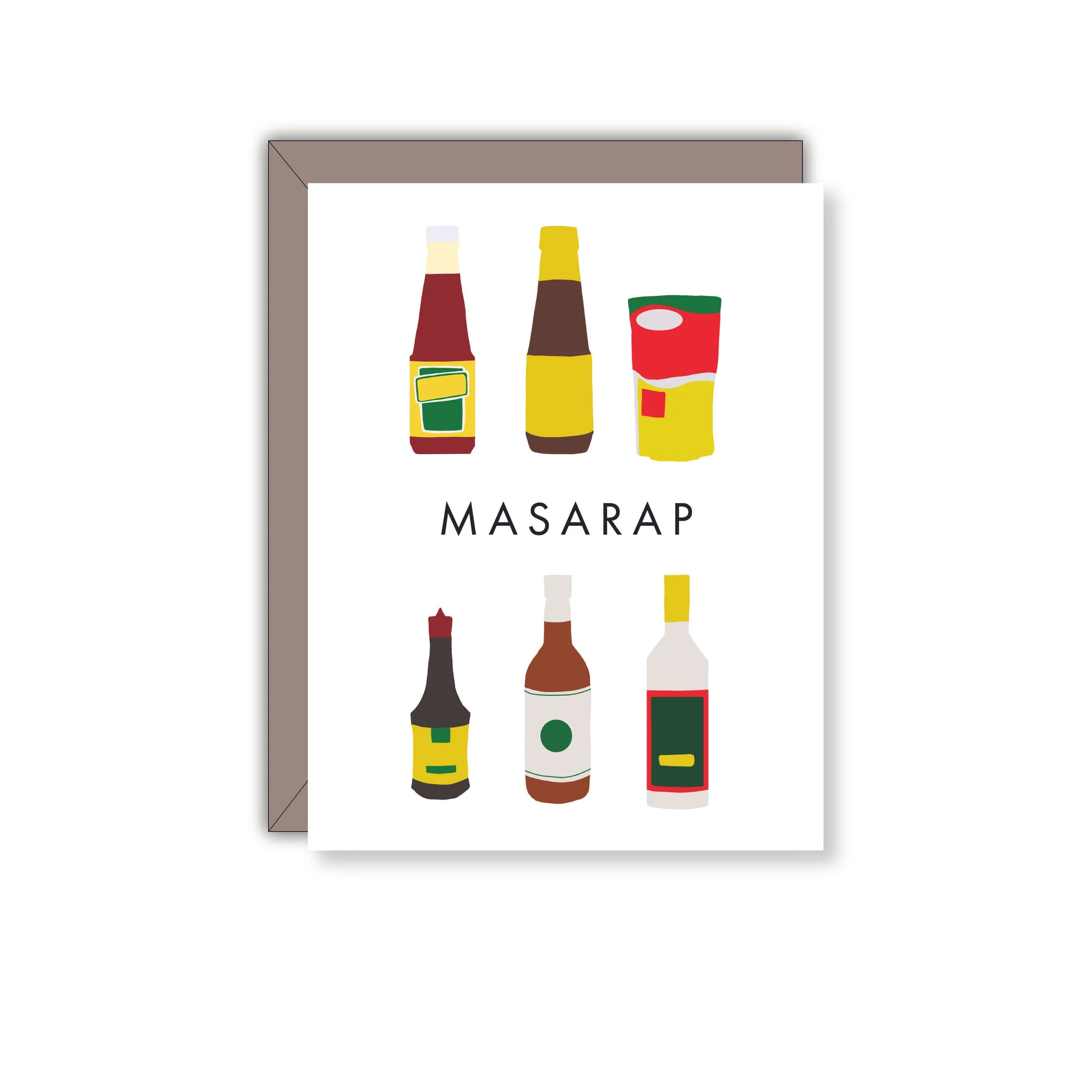 Filipino Condiments Art Greeting Card — Kristine Lee Designs
