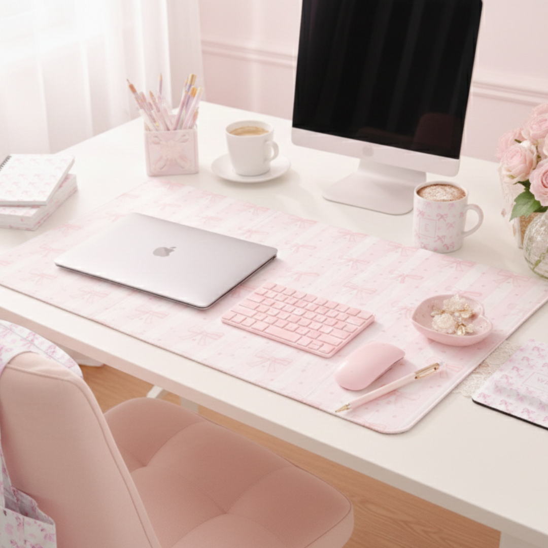 How to Create a Soft, Feminine Coquette Desk Setup - Turn Your Desk ...