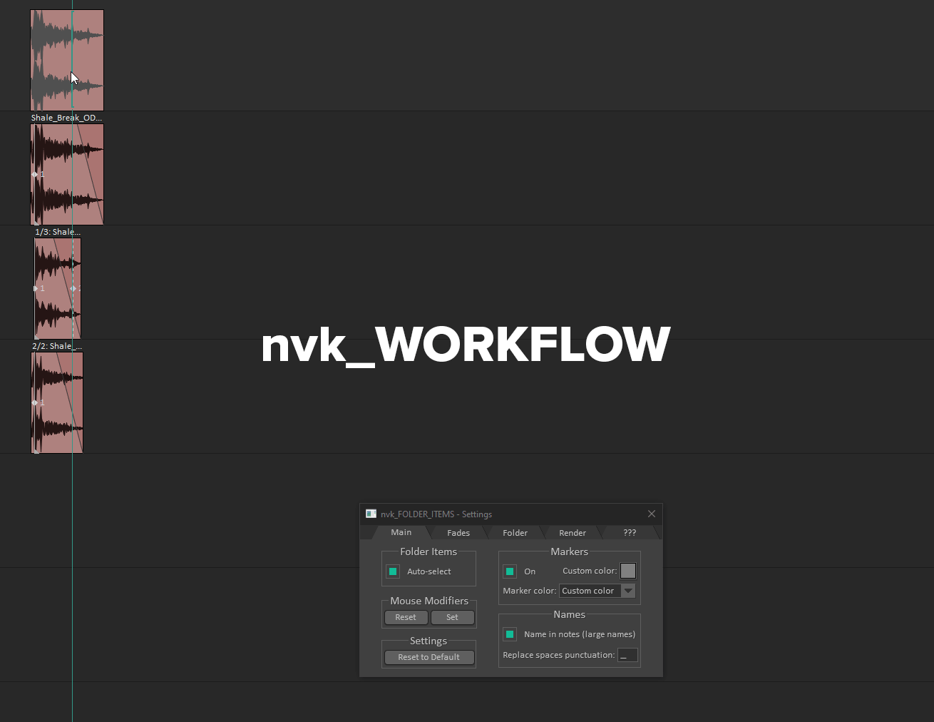 nvk.tools - REAPER Scripts for Game Audio & Sound Design